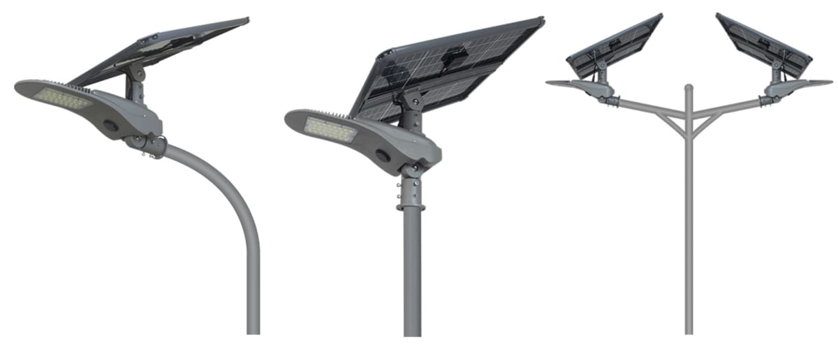 Luminaria Solar LED 60W 6000 Lm con Panel Ajustable | Kit Fotovoltaico ...