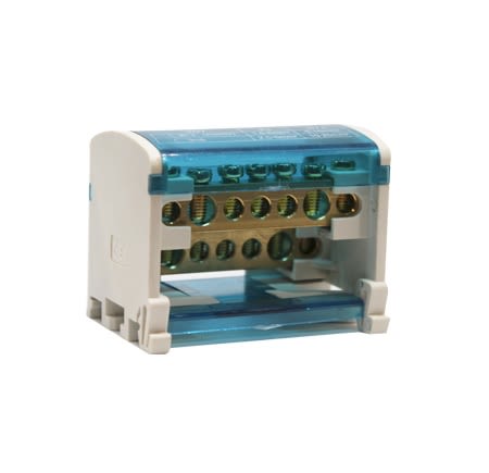 Repartidor Bipolar 125A 7 Posiciones para Riel DIN | Kit Solar ...