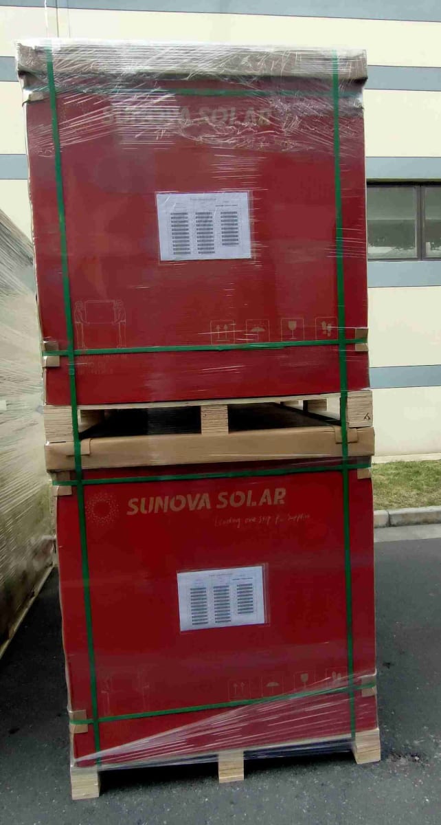 Pallet Panel Solar Sunova 550W Monocristalino PERC 144 Media Celdas SEC ...