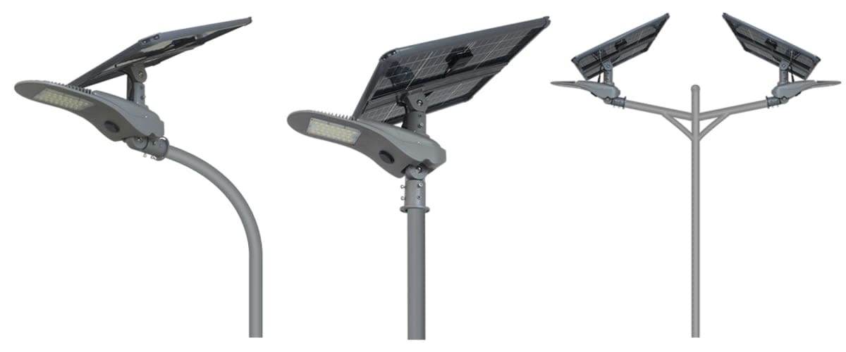 Luminaria Solar LED 60W 6000 Lm con Panel Ajustable 3000°K | Natura ...