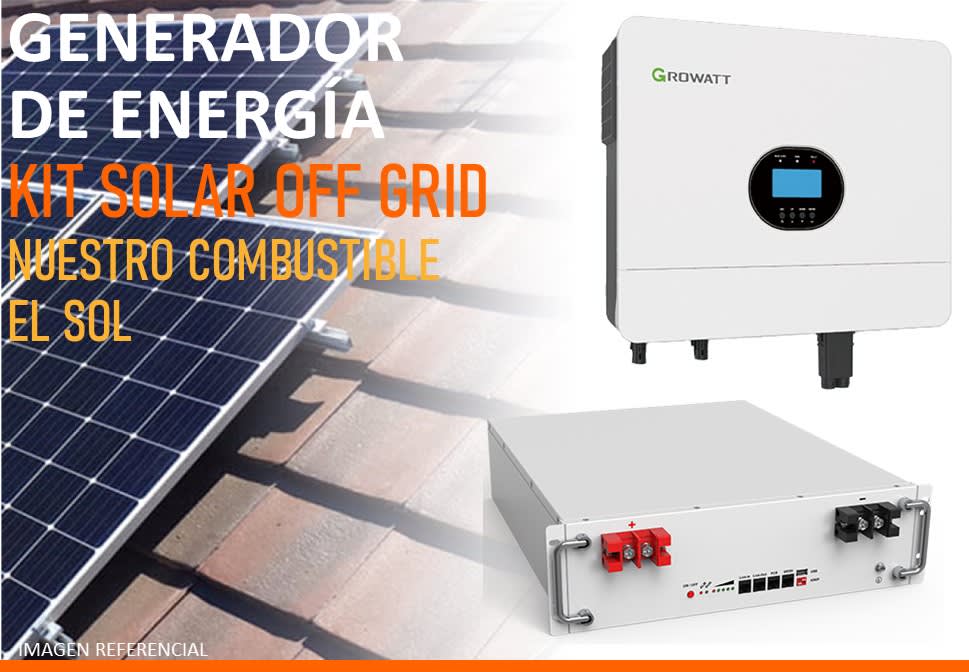 Kit Solar Off Grid 6kW Growatt Litio (Ampliable) | Natura Energy es ...