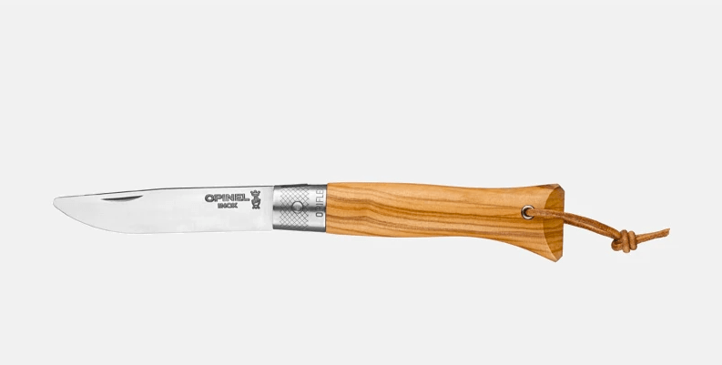 CUCHILLO INOX NEO OPIFLEX OLIVE WOOD | Huellas