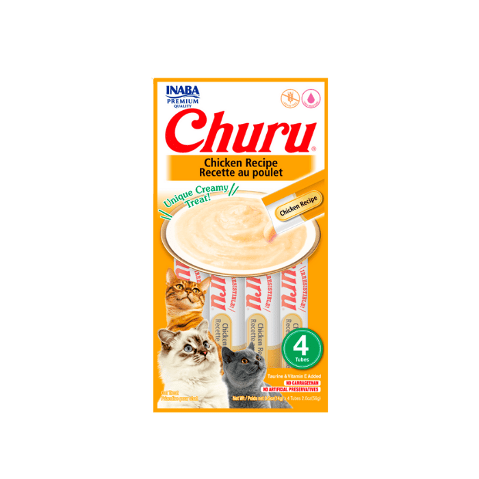 Churu Gato sabor Pollo 4x14 g 56 g | Invasión Animal