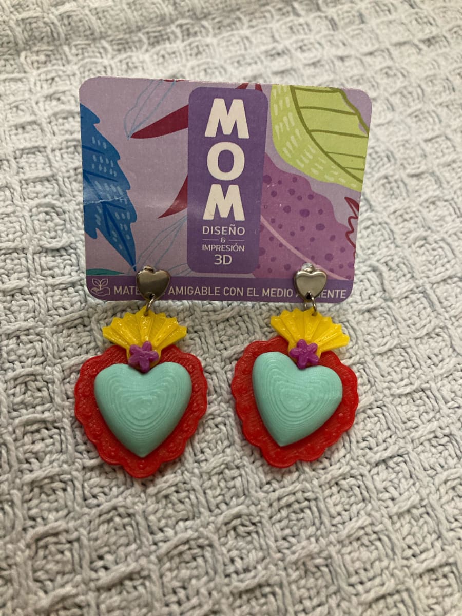 Aros Milagritos rojos | Creadoras SPA