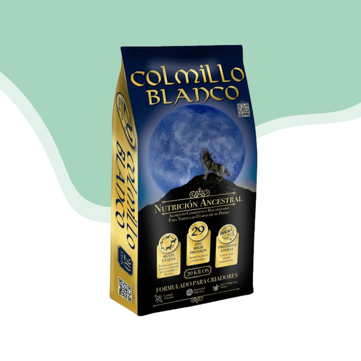 Colmillo blanco perro multi etapas 20 kg | superfelines