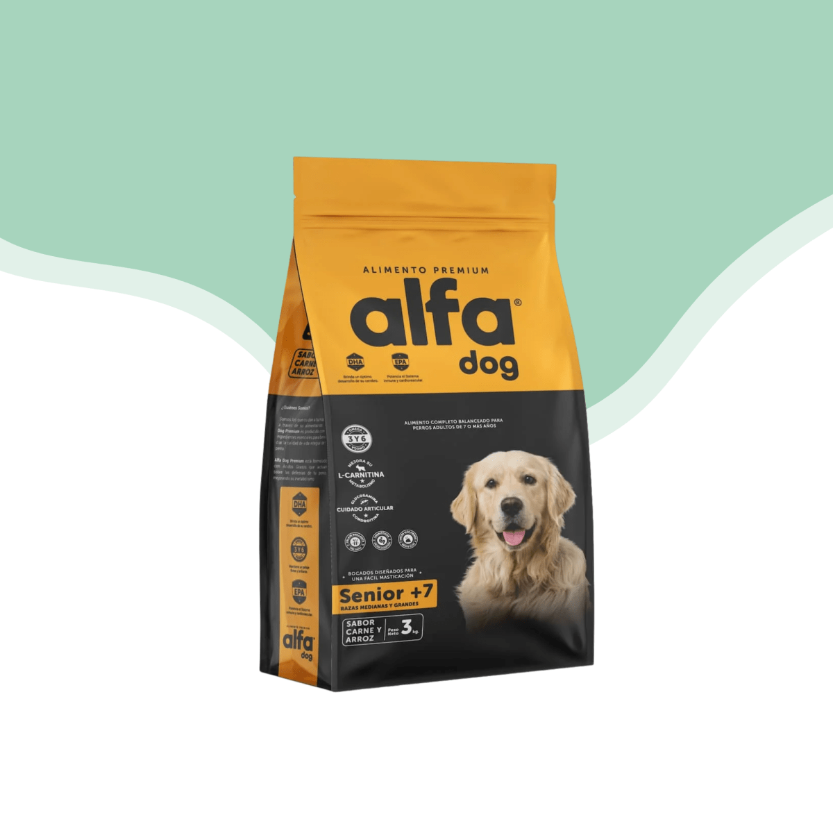 Alfa perro senior razas medianas y grandes 20 kg | superfelines