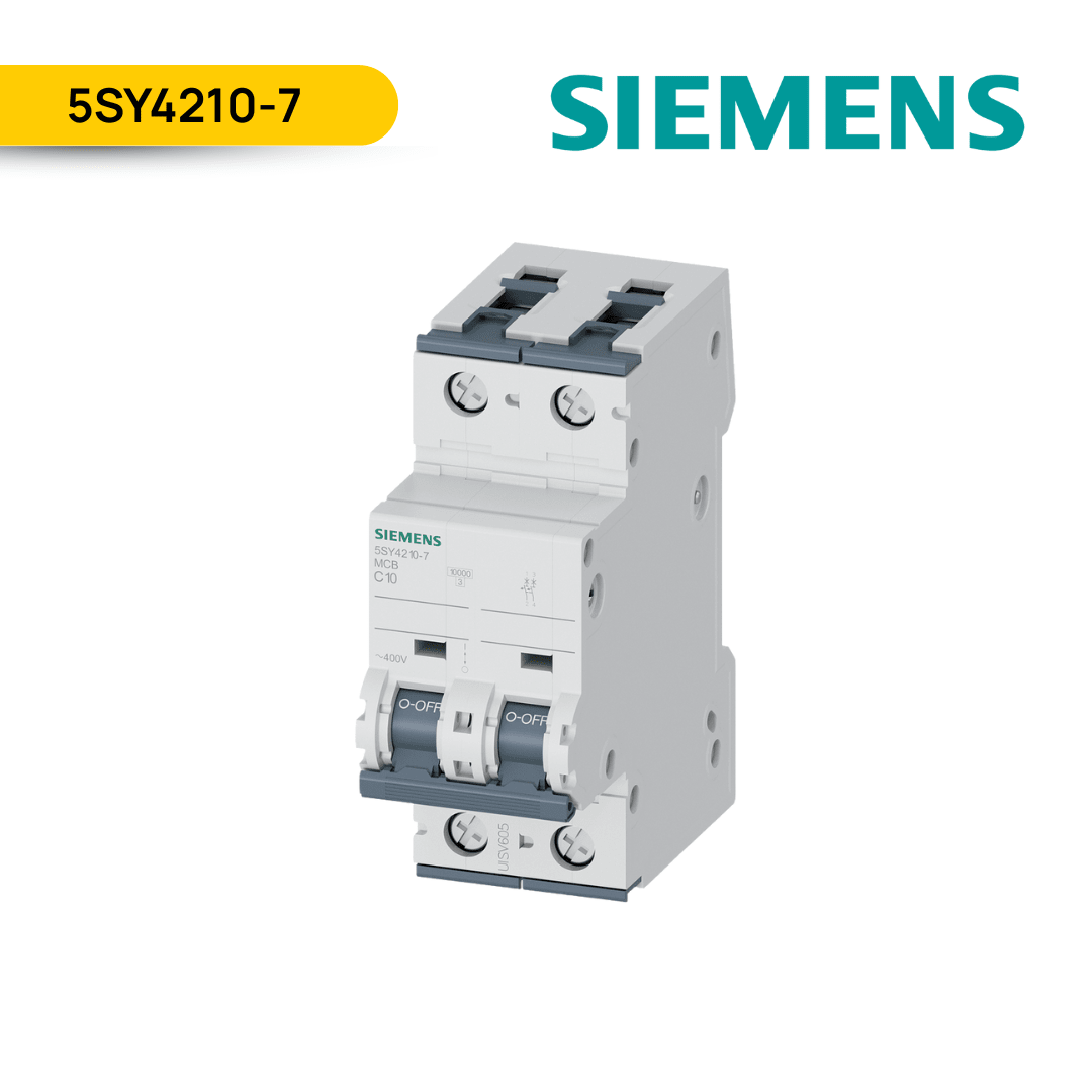 INTERRUPTOR (P/RIEL), 2X10A, 10KA/400VAC; 5SY4210-7; SIEMENS | TEC - Trading Electric C & C