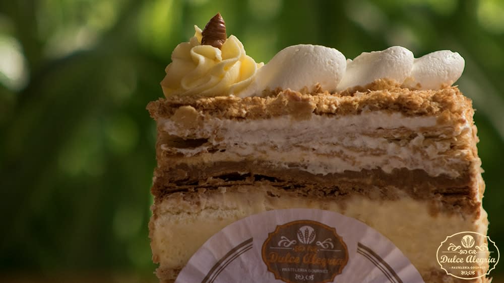 Pastel Mil Hojas Manjar Crema Pastelera | Pastelería Dulce Alegría