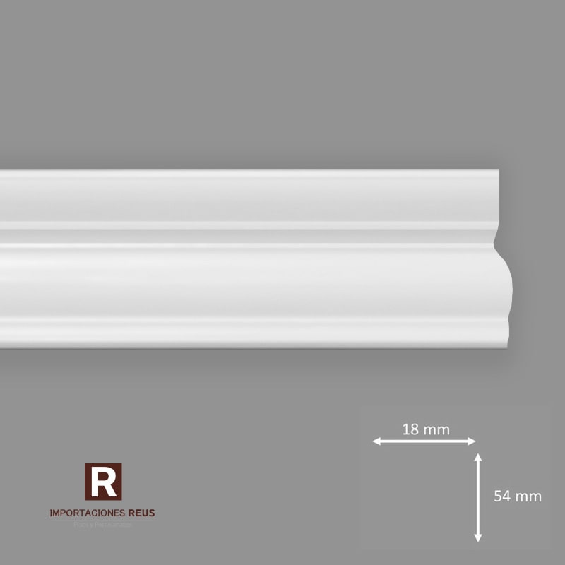 Cornisa de PVC JX39 | Importaciones Reus Concepción