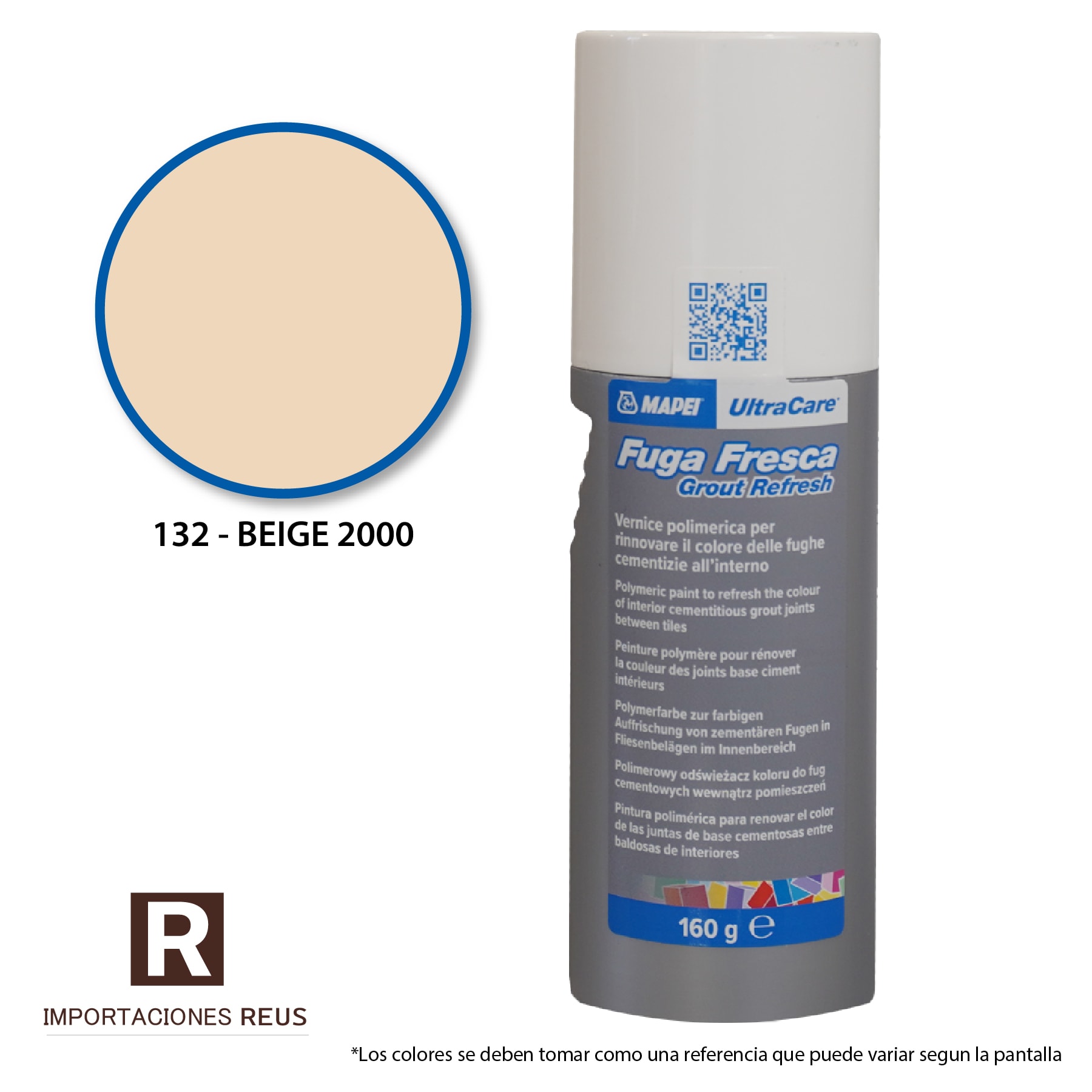 ULTRACARE FUGA FRESCA 132 0,16 KG BEIGE 2000 | Importaciones Reus Chillan