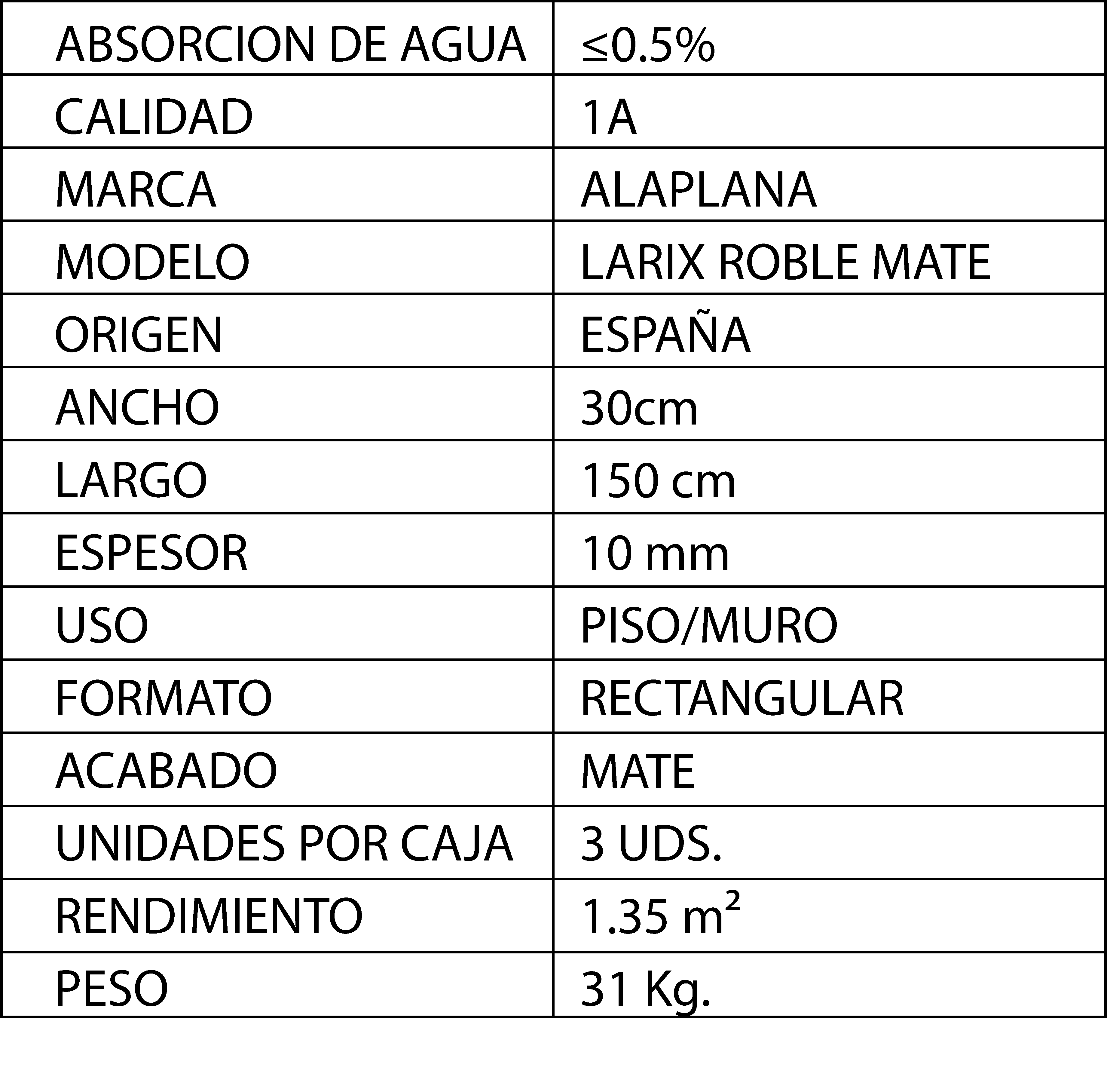 Porcelanato Antideslizante 30x150cm $19.990xm² c/iva - Larix Roble Mate ...