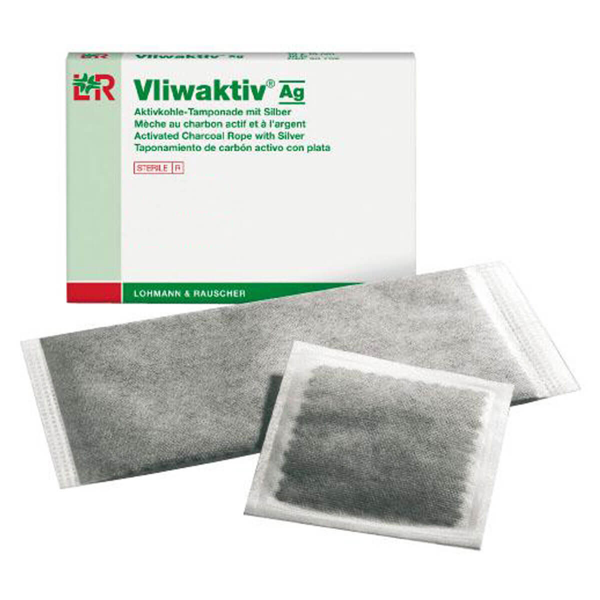 APÓSITO ABSORBENTE DE CARBÓN ACTIVADO CON PLATA 6.5 X 10 CM | HELPI MEDICAL