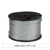 Cable acero 1/4" x mt | Ferretería San Carlos
