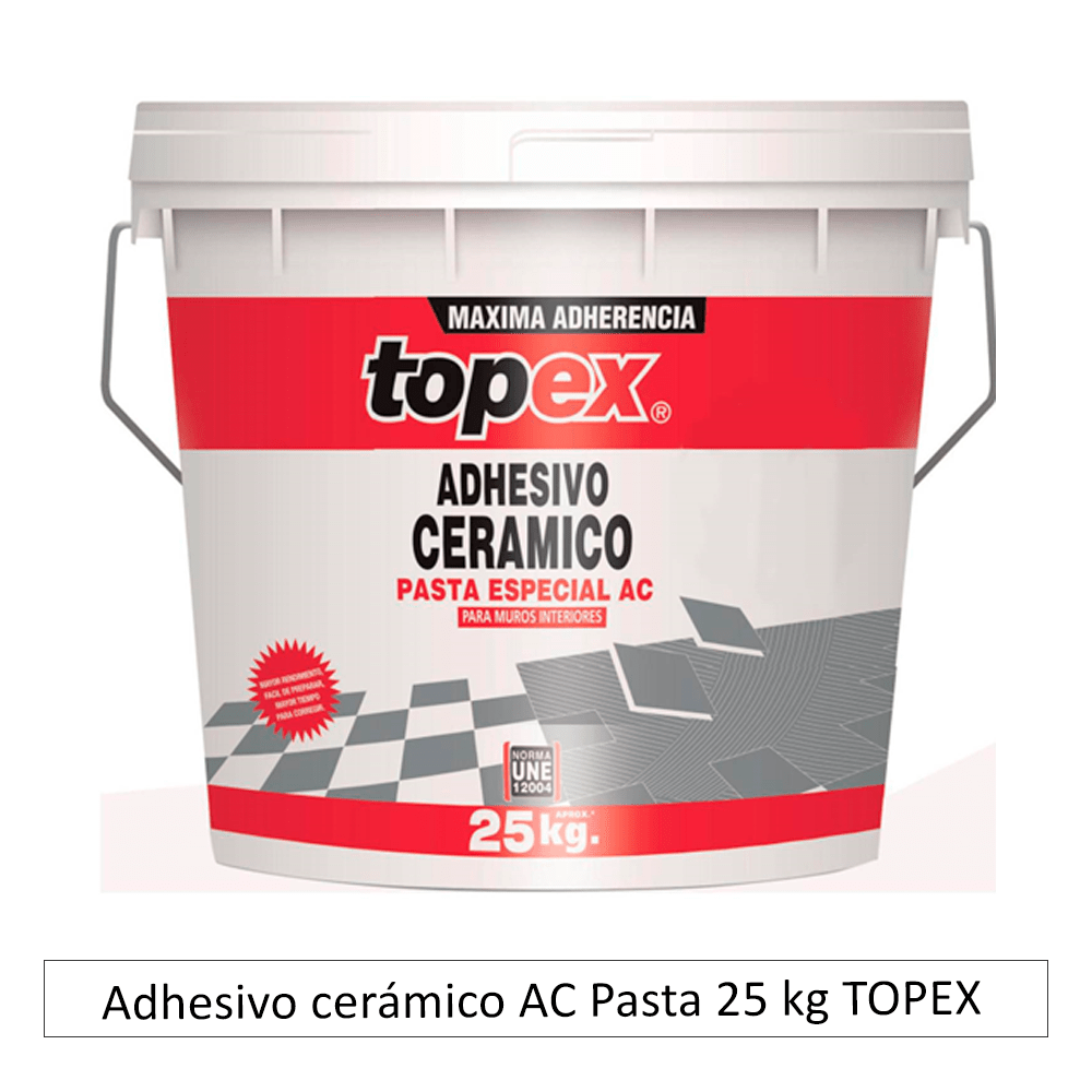 Adhesivo cerámico AC Pasta 25 kg TOPEX | Ferretería San Carlos
