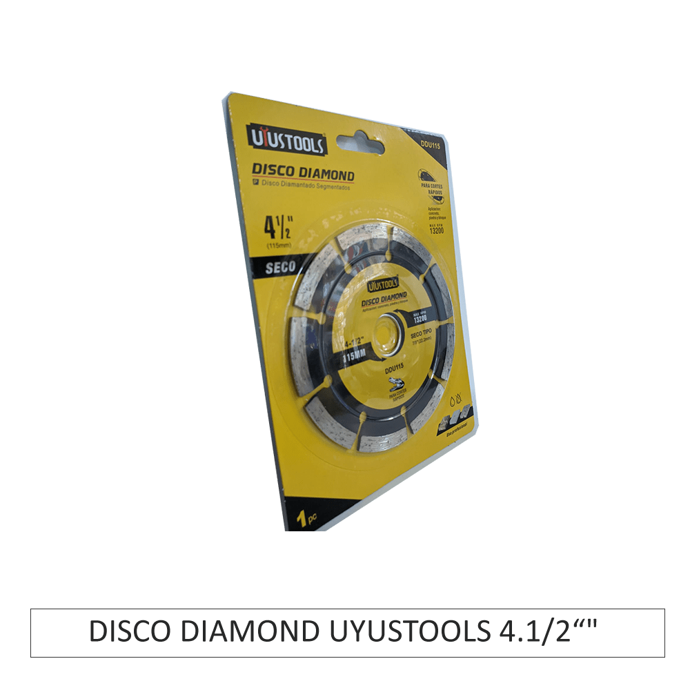 DISCO DIAMOND UYUSTOOLS 4.1/2" | Ferretería San Carlos