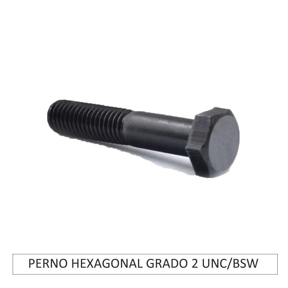 PERNO HEXAGONAL GRADO 2 UNC/BSW | Ferretería San Carlos