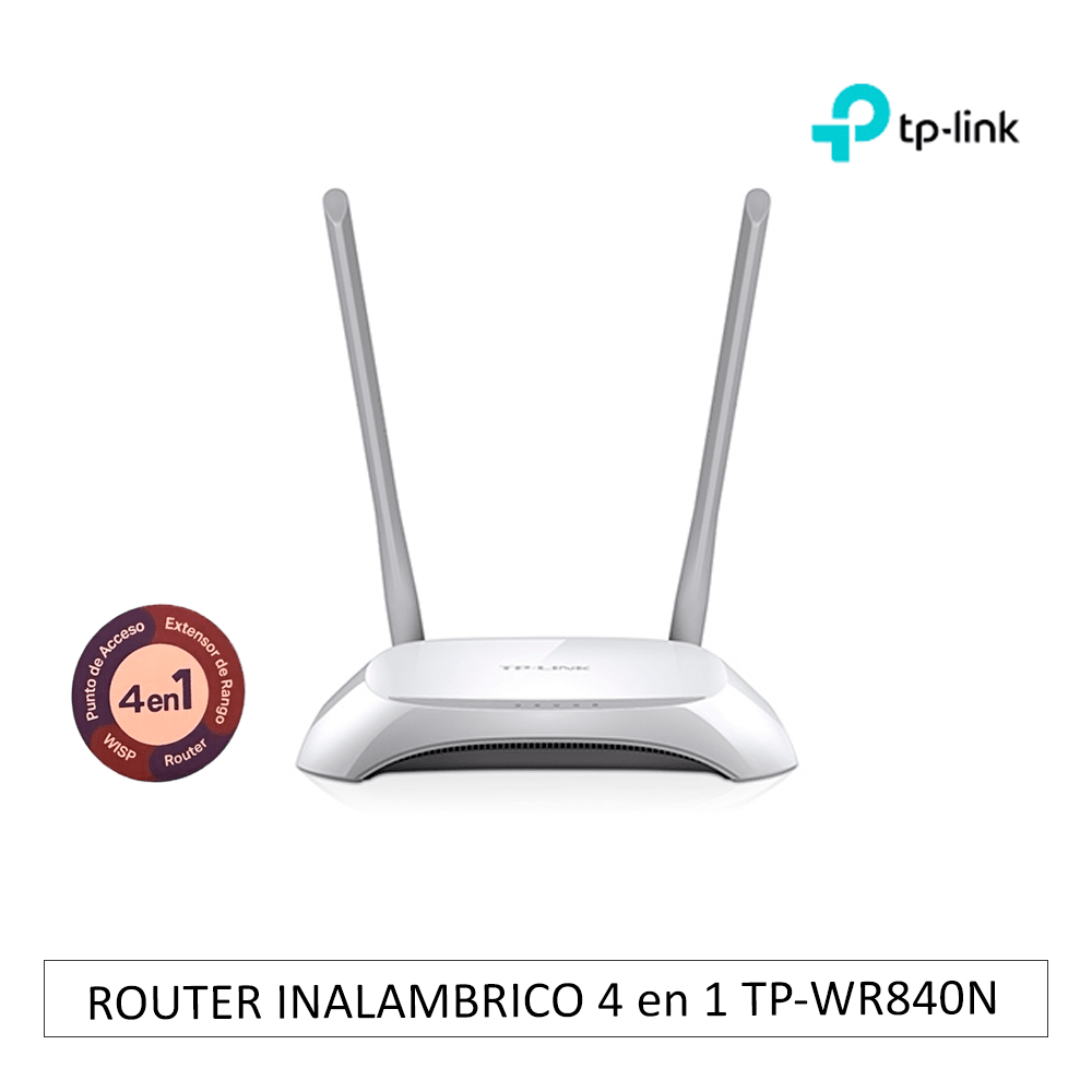 ROUTER INALAMBRICO 4 en 1 TP-LINK TL-WR840N | Ferretería San Carlos