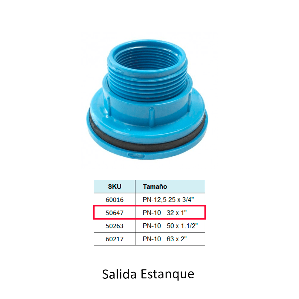 Salida Estanque | Ferretería San Carlos