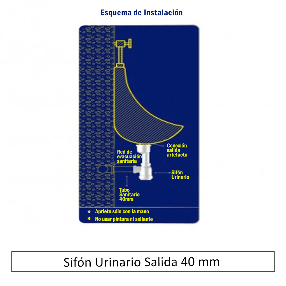 Sifon Urinario Salida 40mm | Ferretería San Carlos