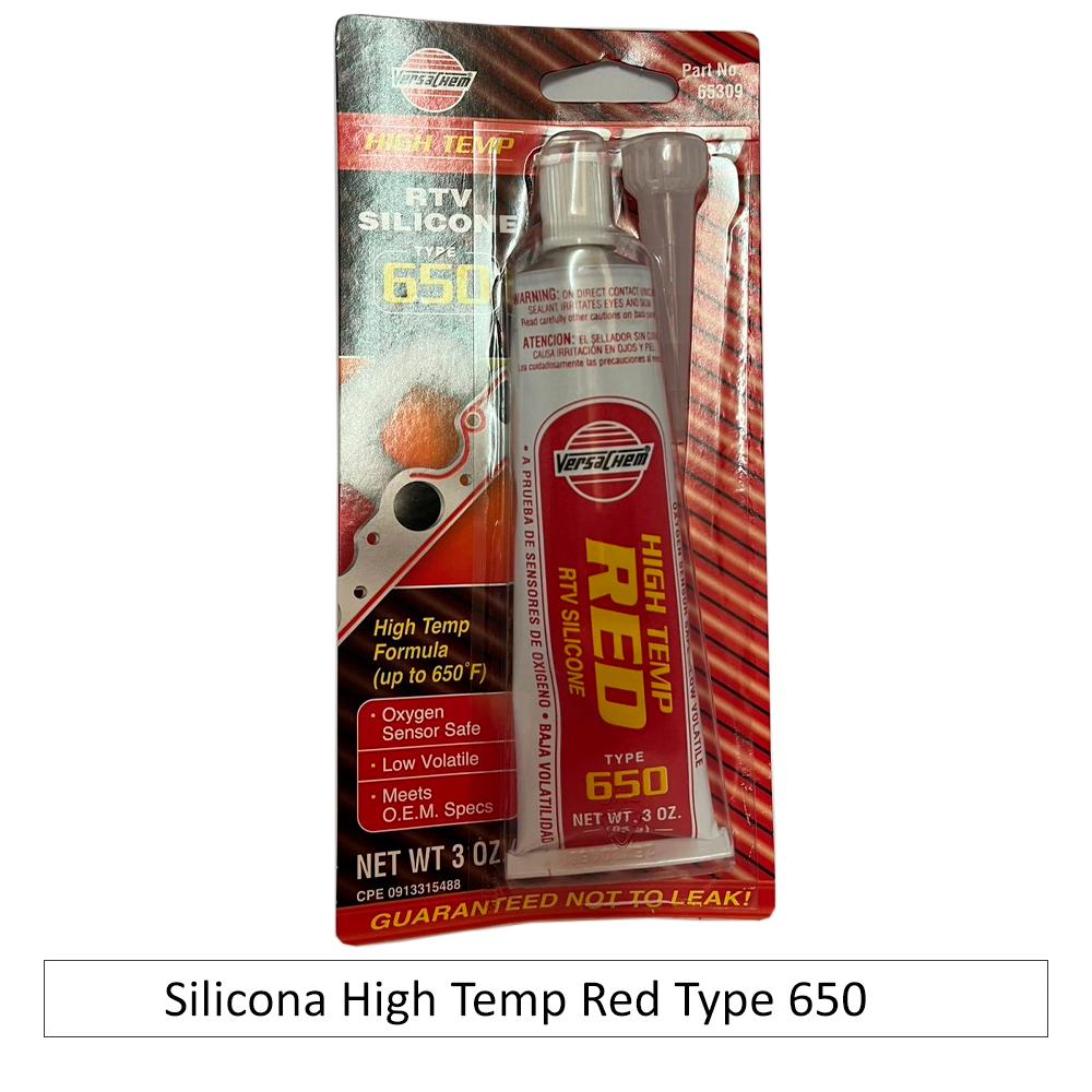 Silicona High Temp Red Type 650 | Ferretería San Carlos