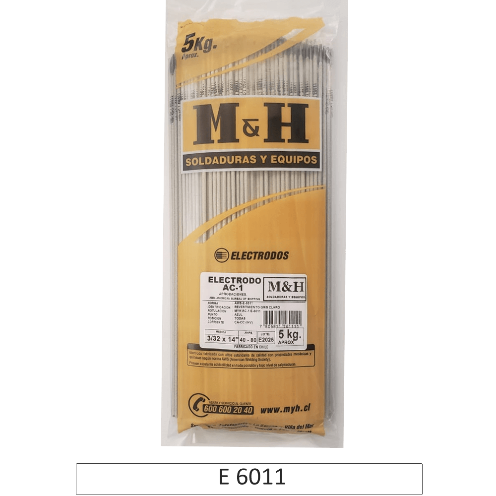 Soldadura Electrodo 6011 3/32 x kilo | Ferretería San Carlos