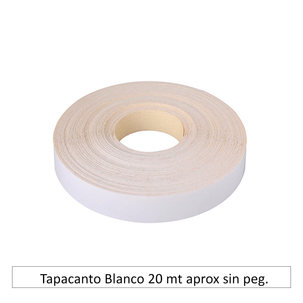 Tapacanto Melamina Blanco 20 mT aprox. | Ferretería San Carlos