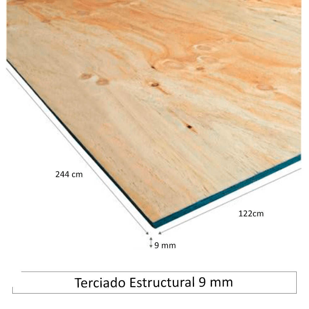 Terciado Estructural 9 mm | Ferretería San Carlos