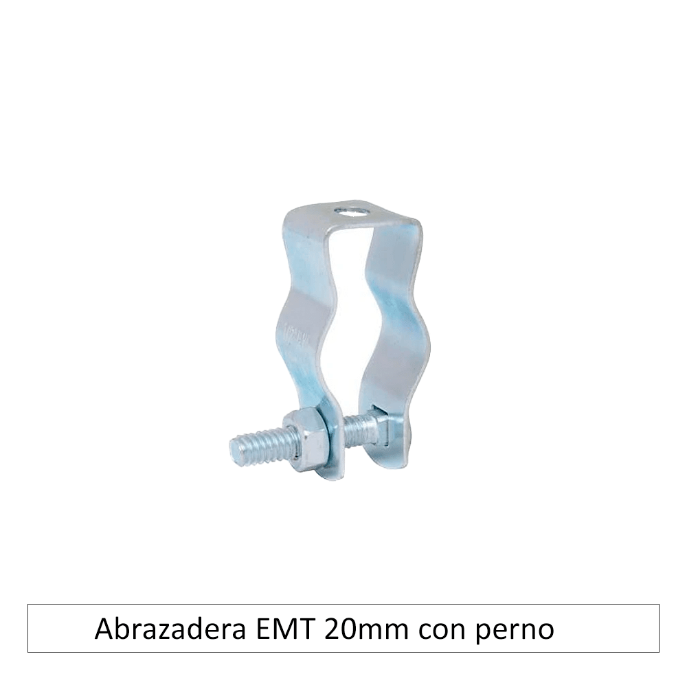 Abrazadera EMT 20mm con perno | Ferretería San Carlos