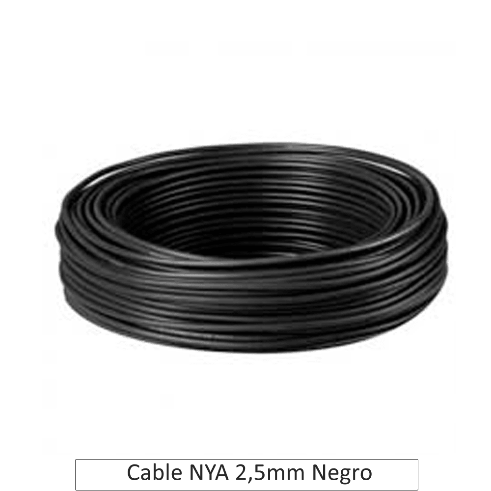 CABLE NYA 2,5 MM NEGRO (cobre forrado) - CABLE ELÉCTRICO | Ferretería ...