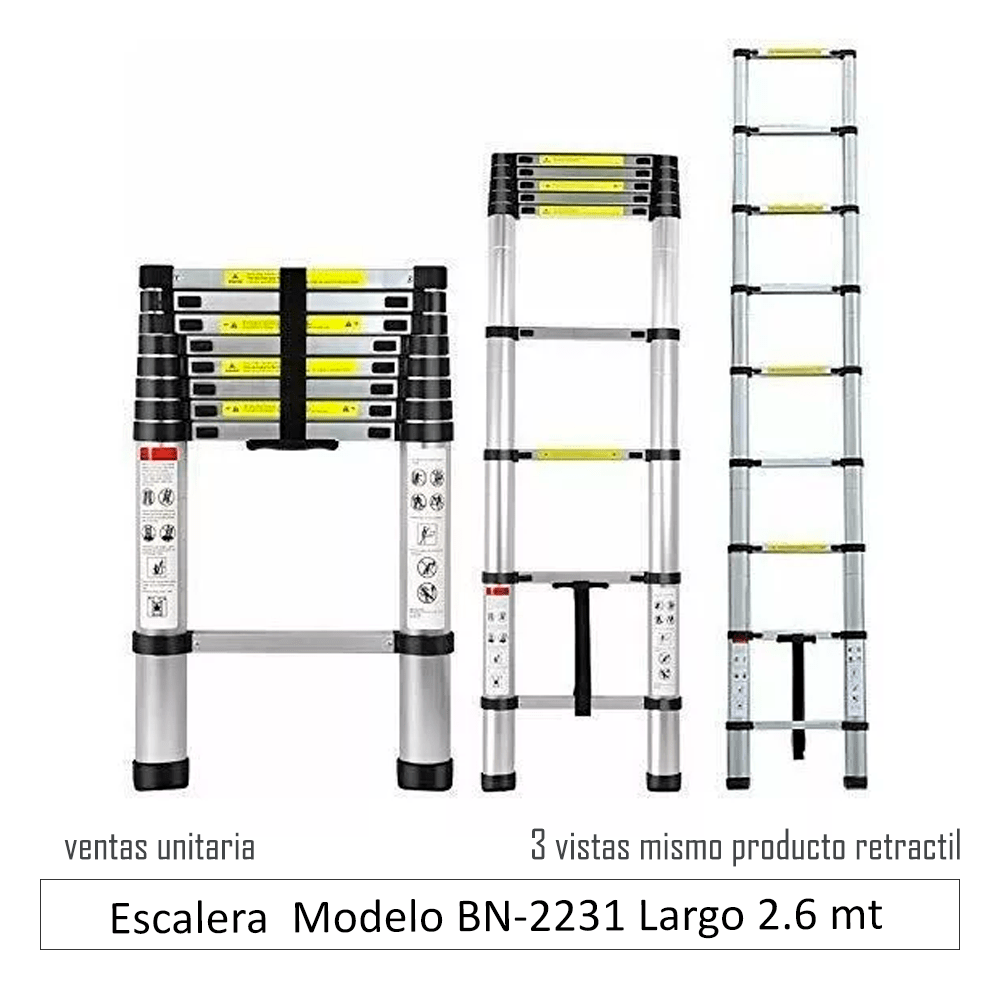 Escalera Modelo BN-2231 2.6 mt | Ferretería San Carlos
