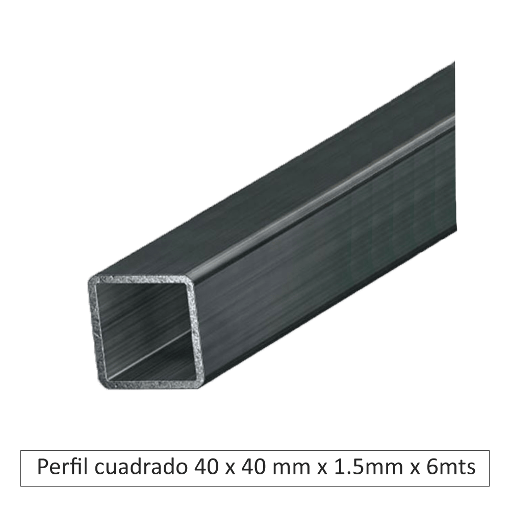 Perfil cuadrado 40 x 40 mm x 6mts. | Ferretería San Carlos
