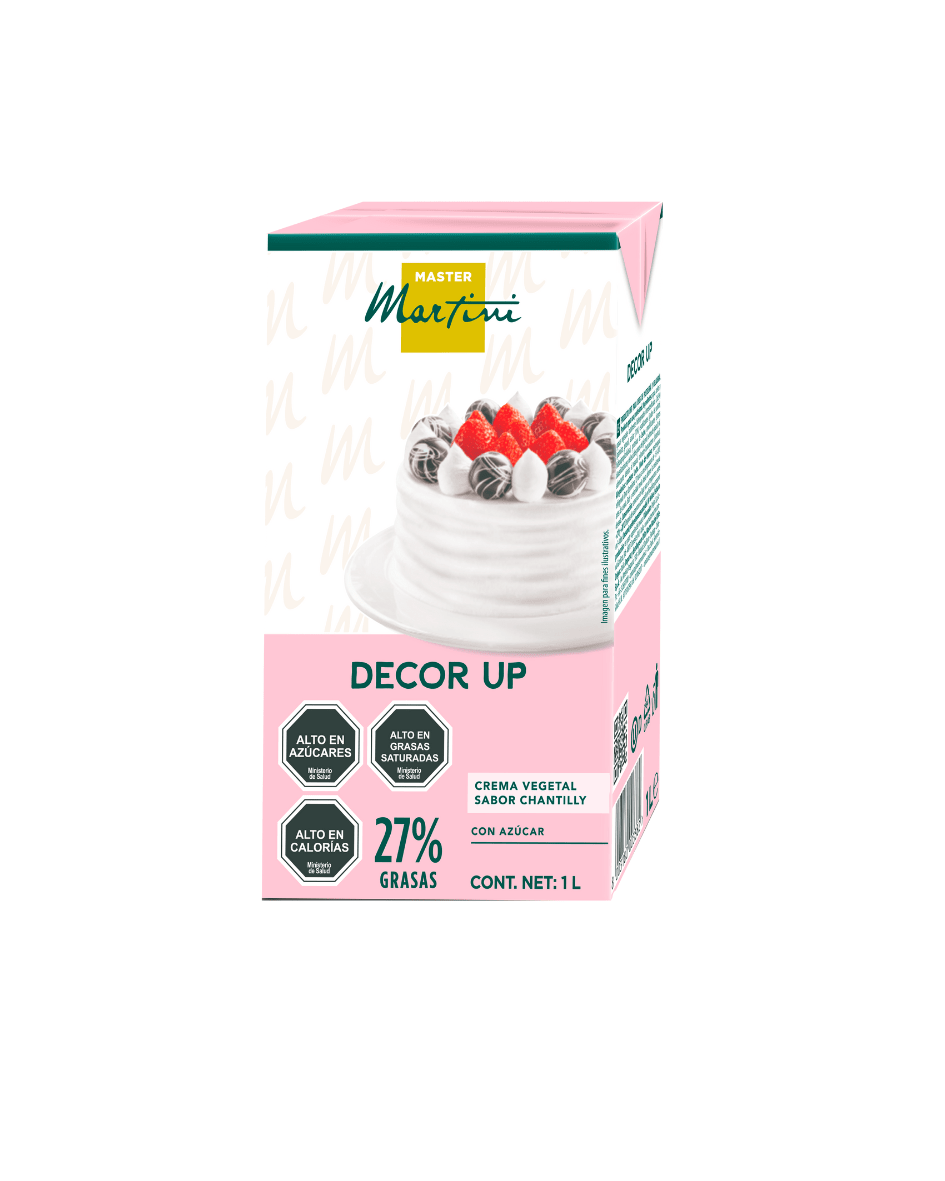 DECOR UP CREMA SABOR CHANTILLY MASTER M. 1LT X 1U. | Distribuidora y ...