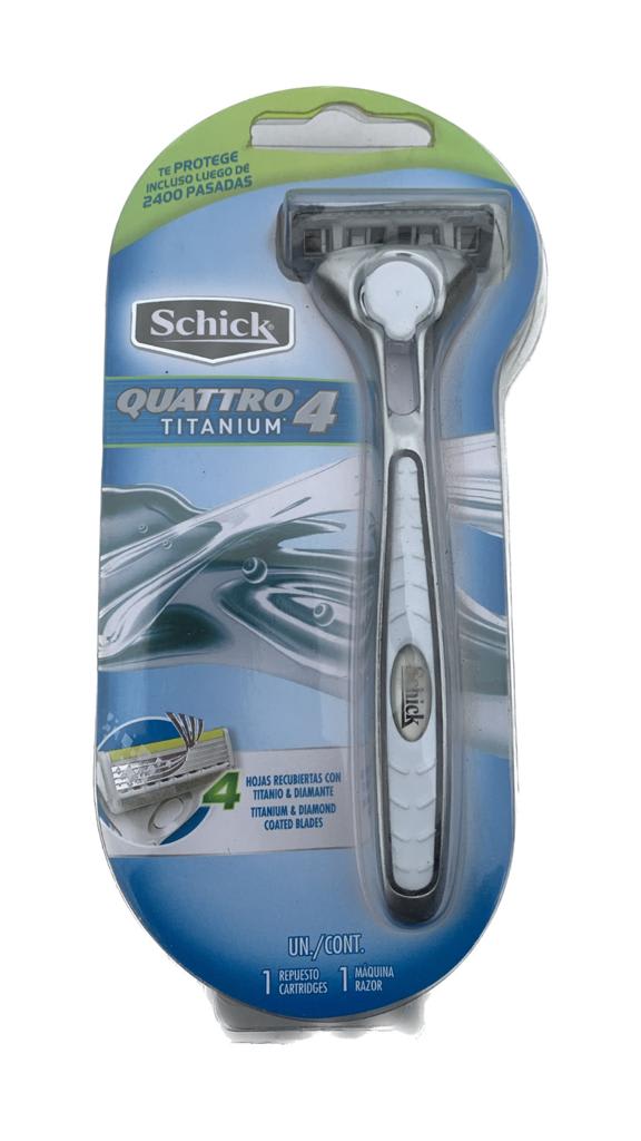 (C6) SCHICK MAQUINA QUATTRO 4 TITANIUM X 1U. | Distribuidora y ...