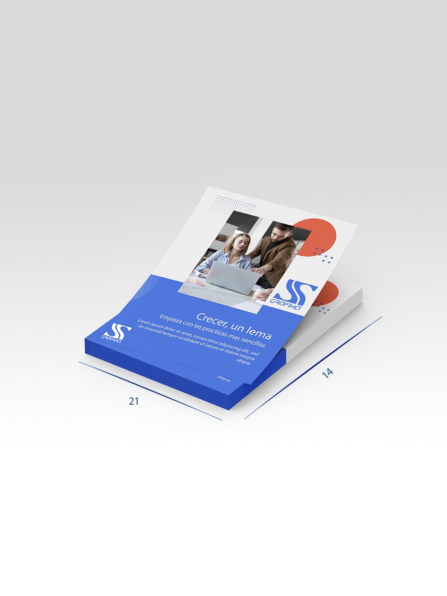 Flyers publicitarios 14 x 21 cms | SSgrafika