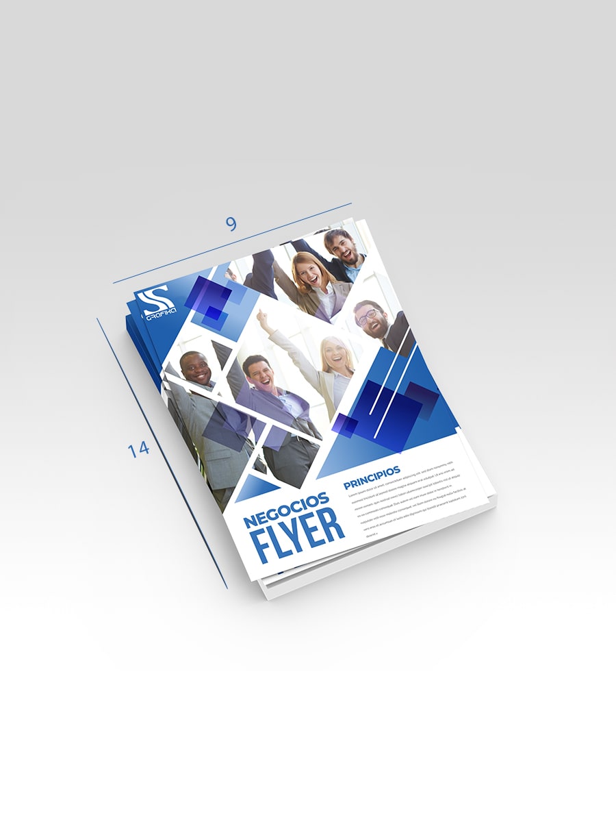 Flyers publicitarios 9 x 14 cms | SSgrafika