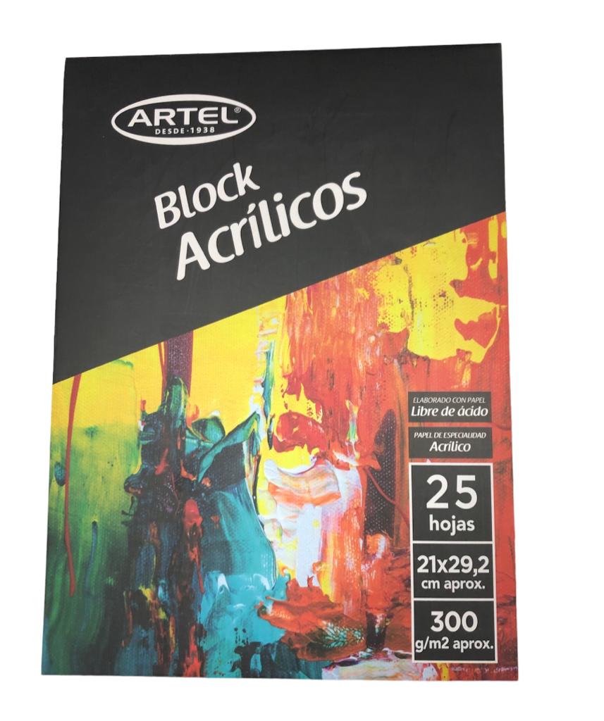 Block Pintura Acrílica 25 Hojas ARTEL | ROSHI.cl