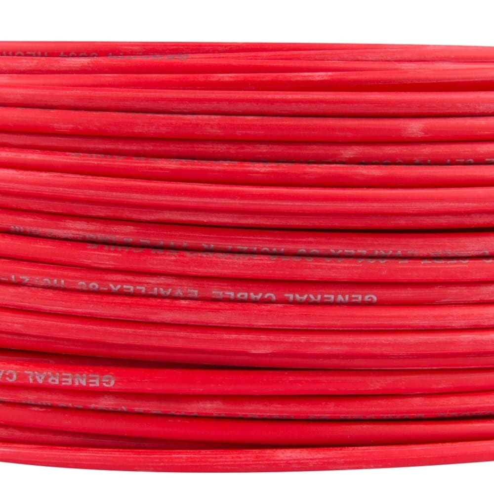 Cable Eva 2,5mm Rojo 100 Metros 450/750V 70°C SEC | Presente.cl