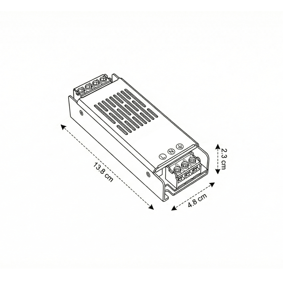 Fuente de Poder 24V 4,2A 100W IP20 MQ Compacta (wt) | Presente.cl