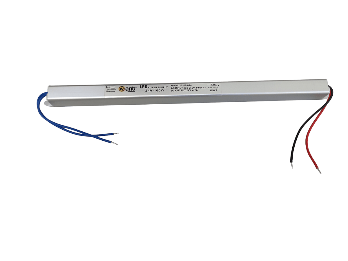 Fuente de Poder 24V 4,2A 100W IP20 Delgada (wt) | Presente.cl
