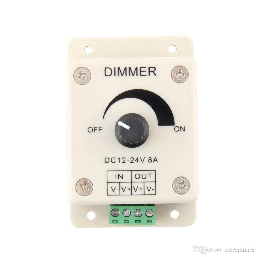 Dimmer para Ajuste de Brillo de Luz LED DC12-24V 8A | Presente.cl