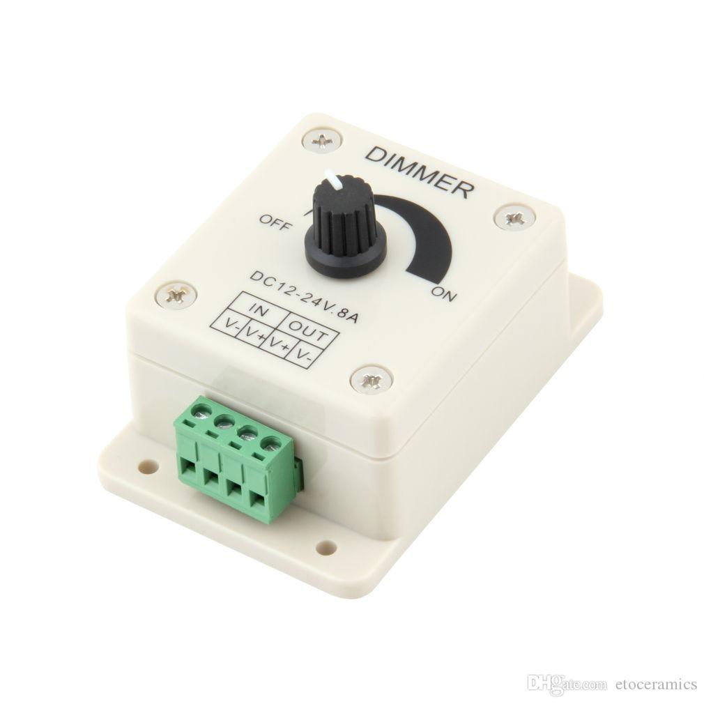 Dimmer para Ajuste de Brillo de Luz LED DC12-24V 8A | Presente.cl