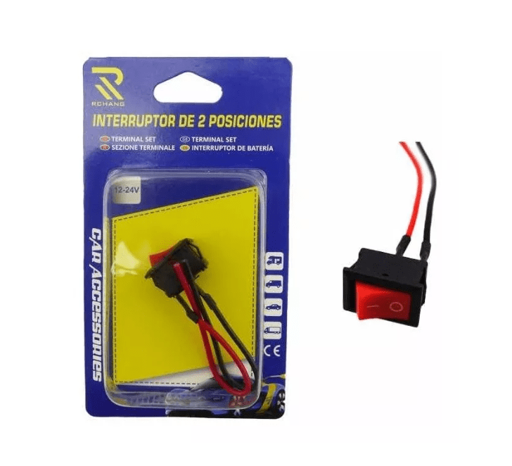 Interruptor Dos Posiciones Mini 2 Patas con Cable 12/24V (134298 ...