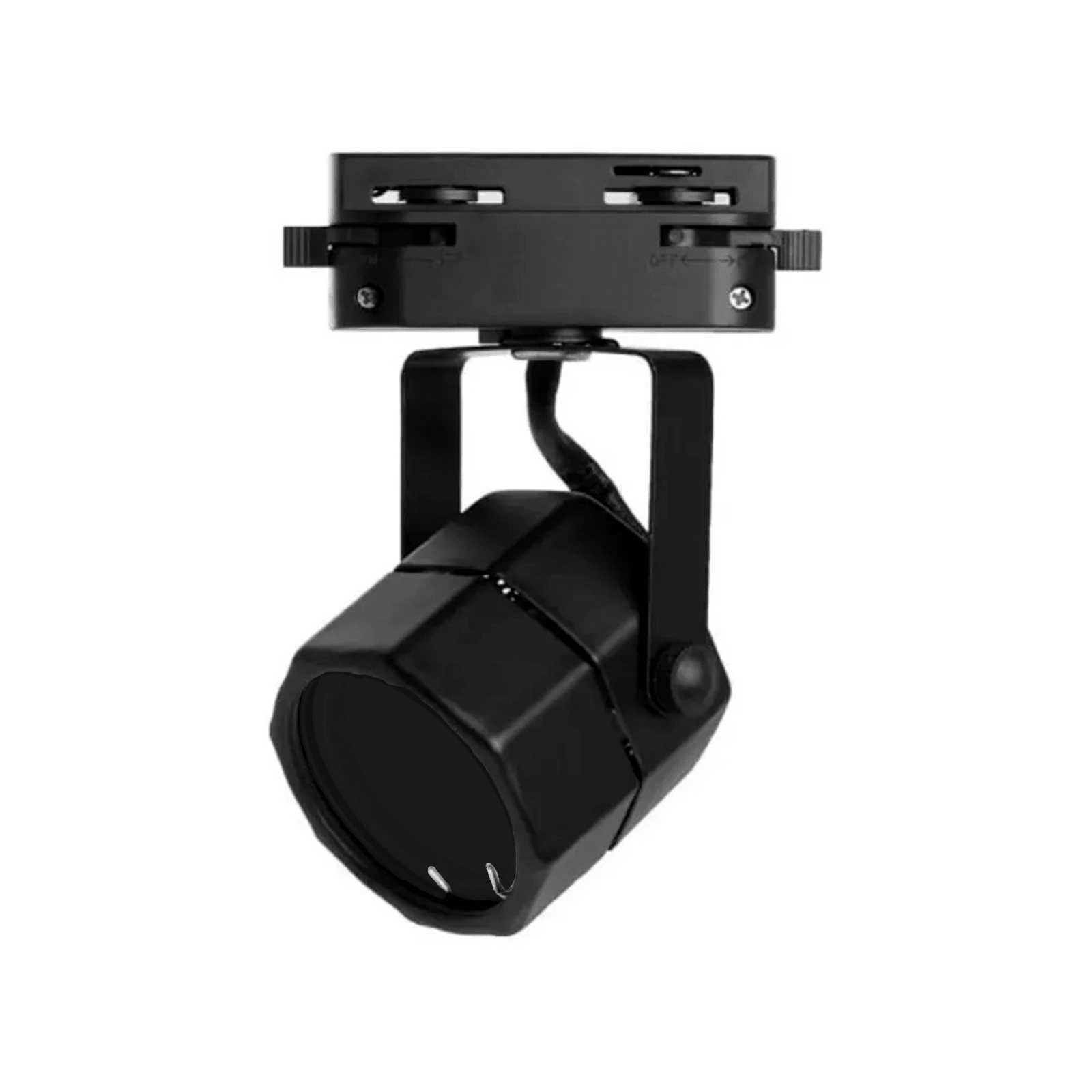 Foco Riel Monofásico para GU10 Negro Hexagonal Naira (kn) | Presente.cl