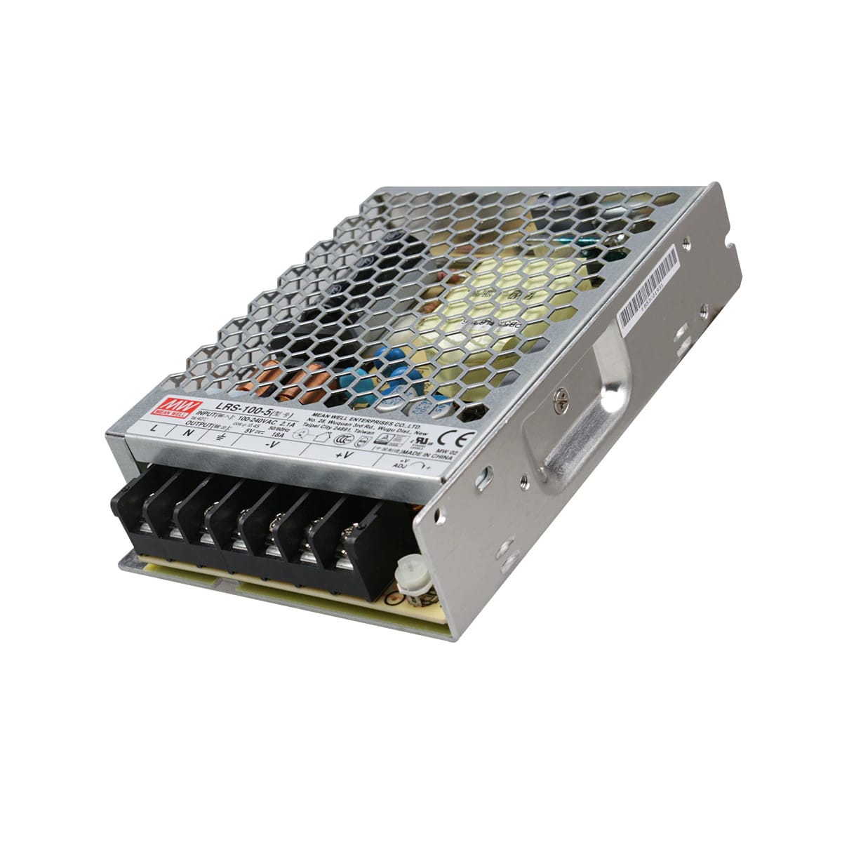 Fuente de Poder Mean Well 5V 18A 90W LRS-100-5 (129x97x30mm) | Presente.cl