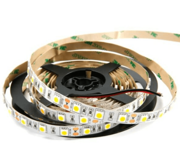 Cinta Led 12V 5050 11W/m IP65 60Led/m 3000K Luz Calida (vm) | Presente.cl