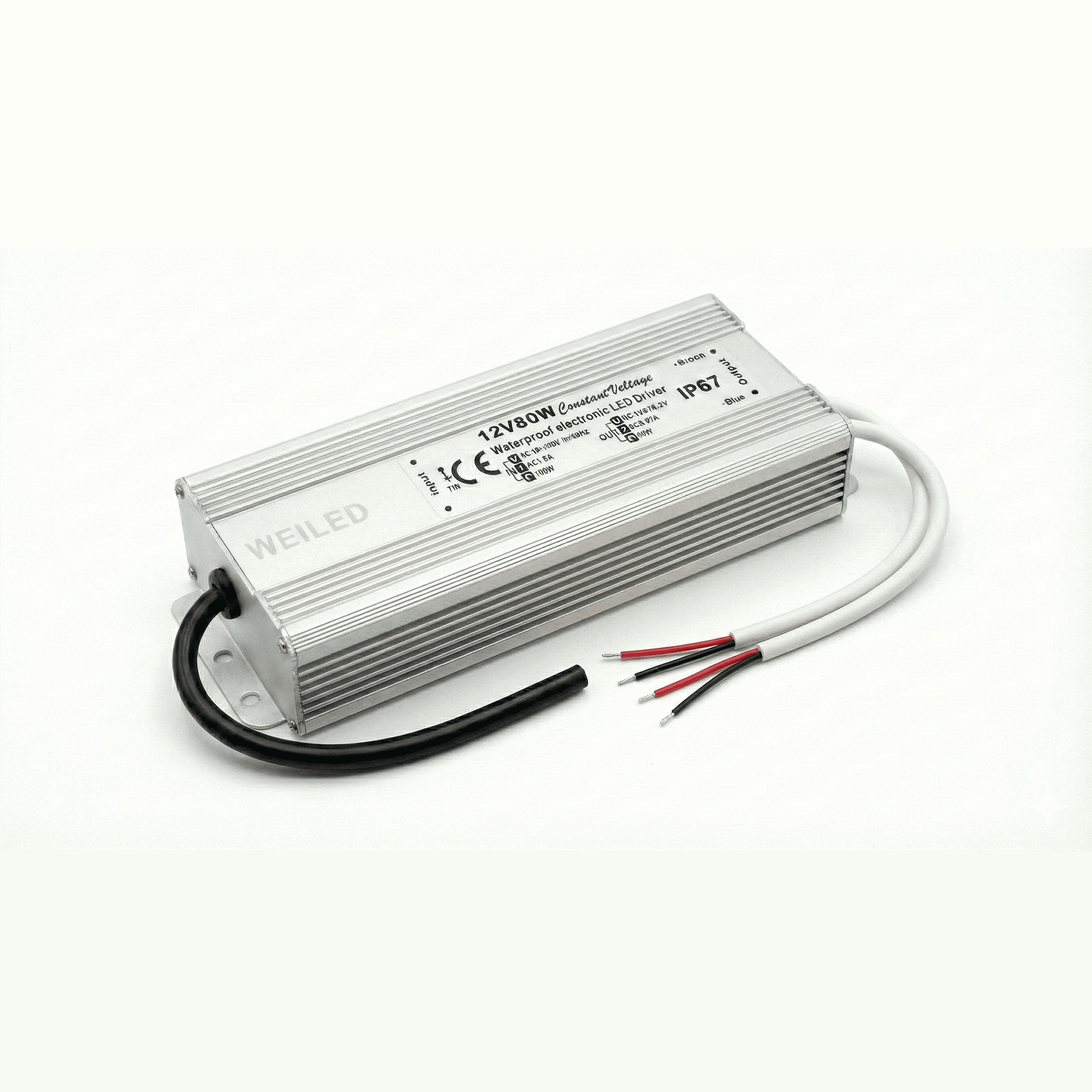 Fuente de Poder 12V 6.67A 80W IP67 (wd) | Presente.cl