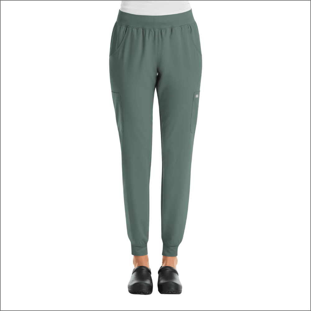 PANTALON CLINICO MUJER MOMENTUM 5092 VERDE MUSGO | Shopsale Uniformes