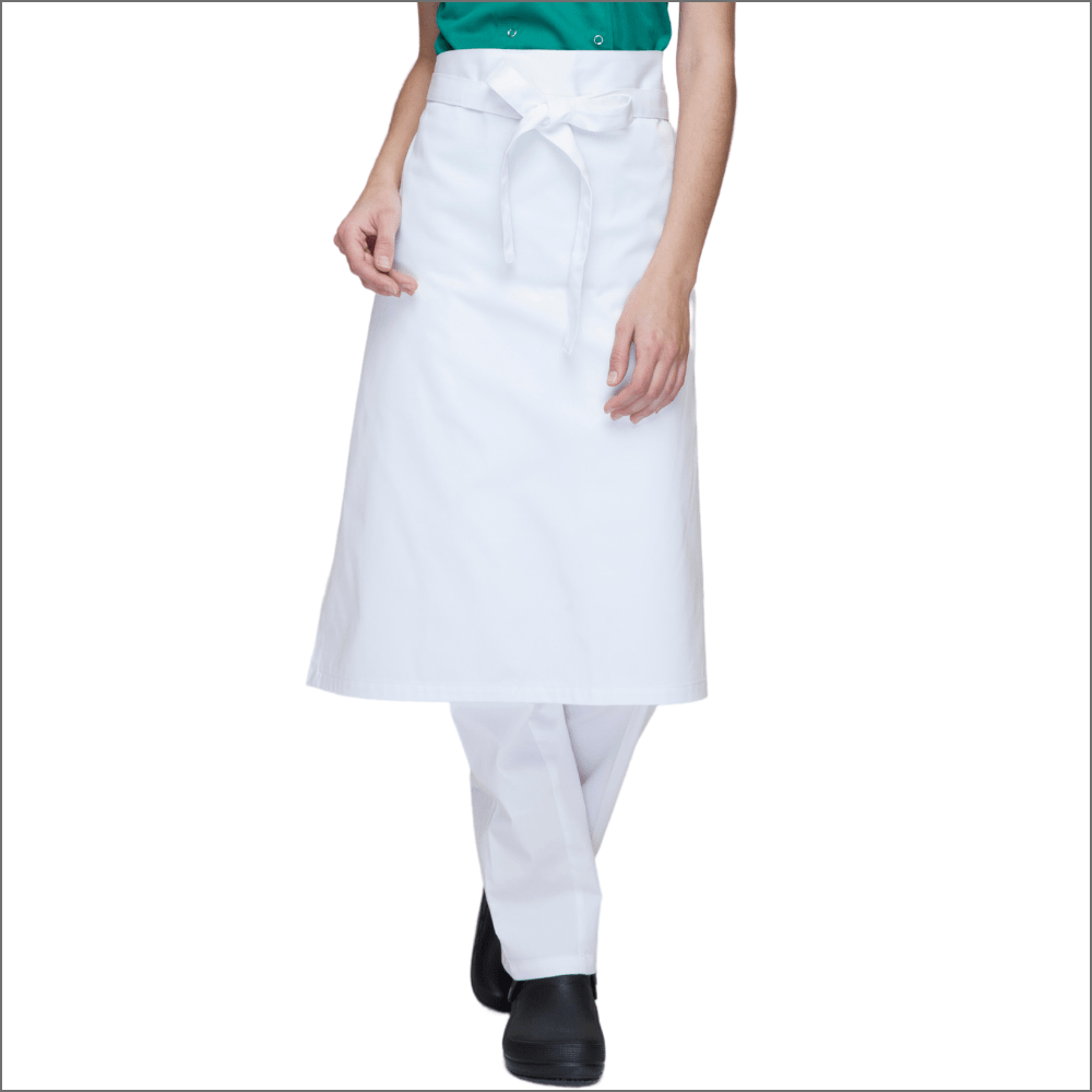 MANDIL CHEF/GARZON UNISEX BLANCO | Shopsale Uniformes