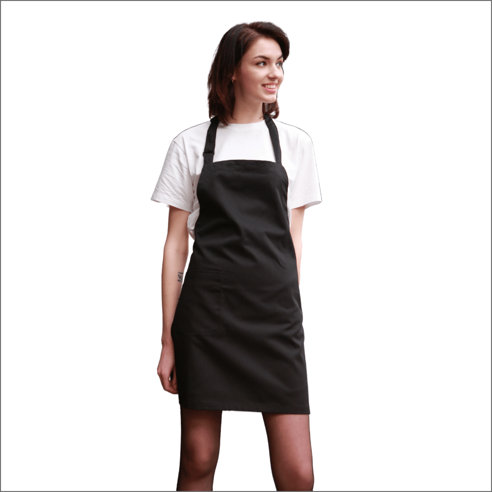 PECHERA CHEF/GARZON UNISEX NEGRA | Shopsale Uniformes