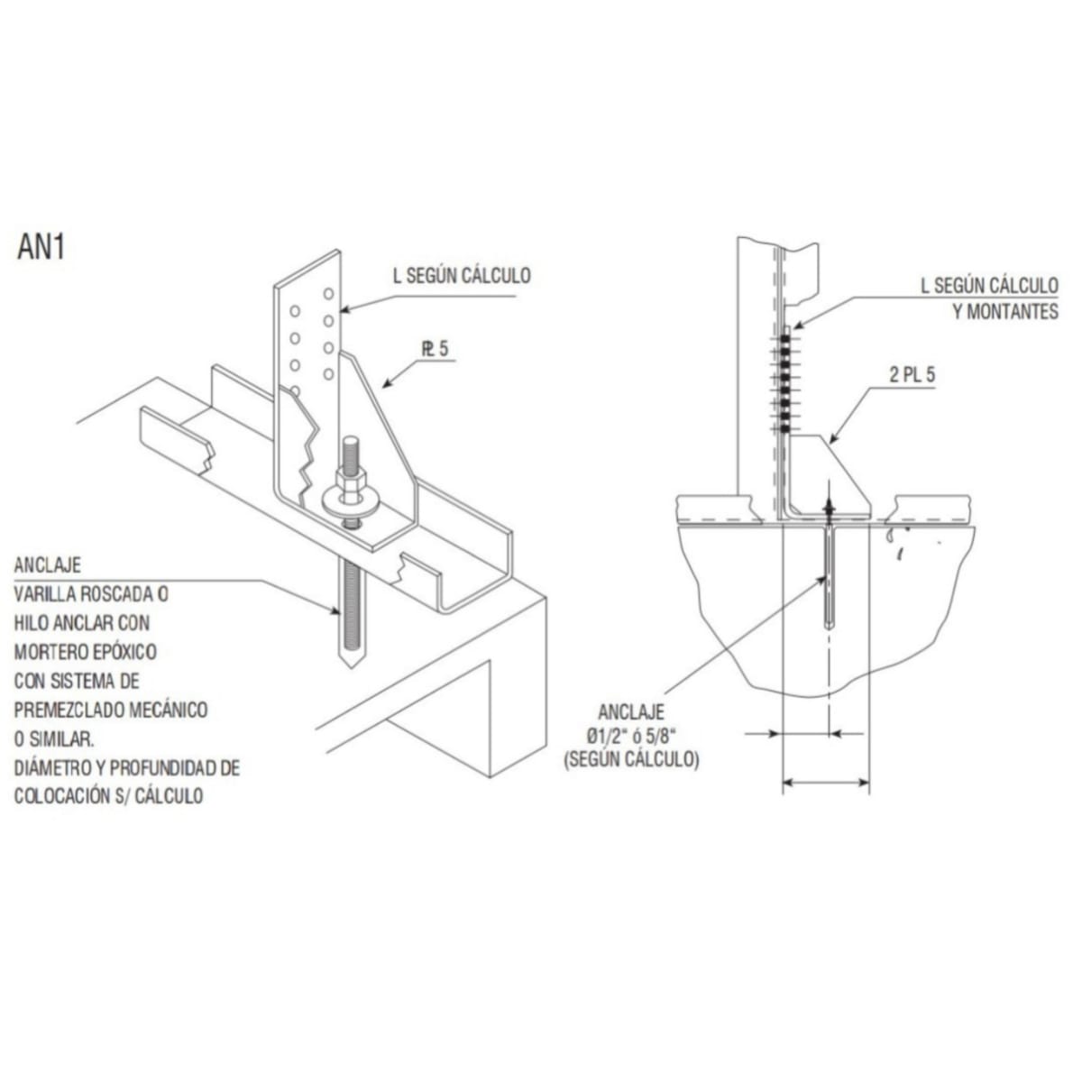 Anclaje Para Metalcon An90 Caja 20 Und An1-90 Medidas 230x90x60x5 ...